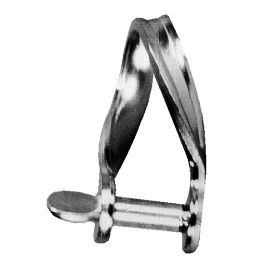 Stainless steel flat shackles twisted AD