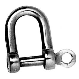 Manilles forgées inox avec axe imperdable droite - AD NAUTIC