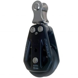 Mast foot blocks with pivoting clevis Rutgerson